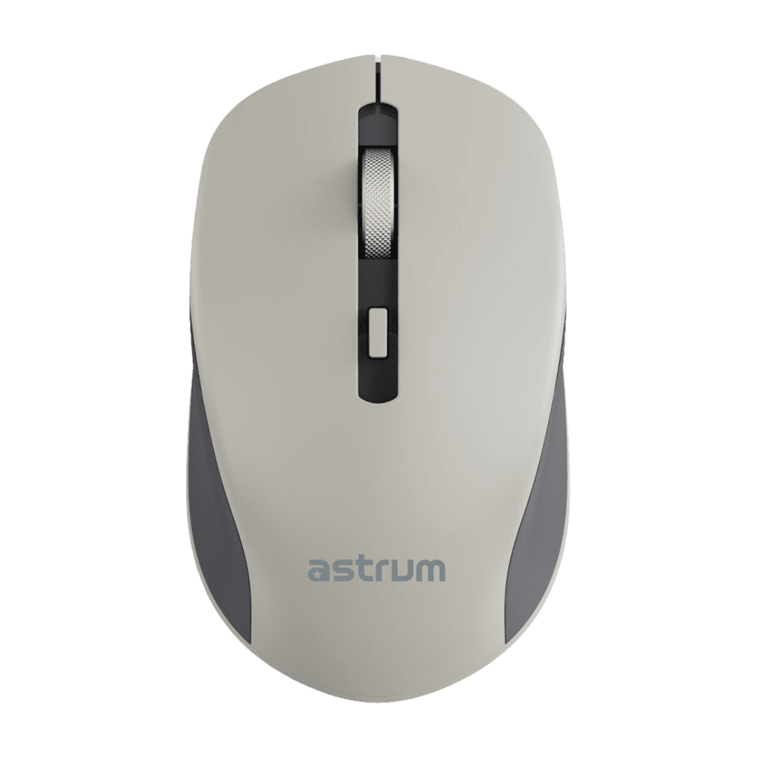 Astrum Rechargeable Wireless Mouse - White/Grey - Tech-Nation