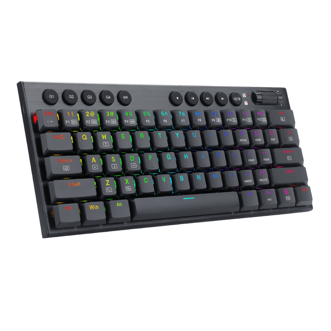 REDRAGON Horus Mini 61Key Red Switch RGB Low Profile Gaming Mechanical ...